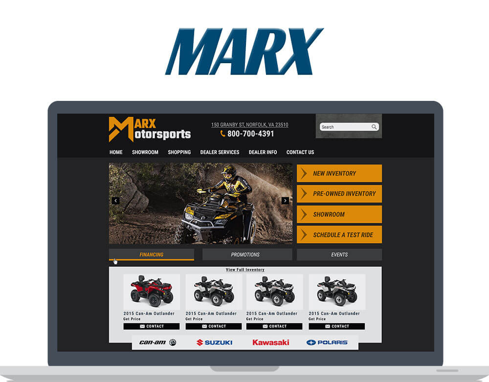 Website Gallery of the DX1 Complete Dealership Management Platform