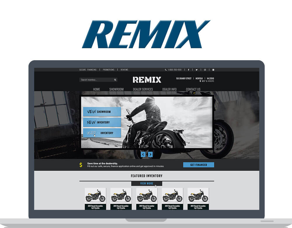 Website Gallery of the DX1 Complete Dealership Management Platform