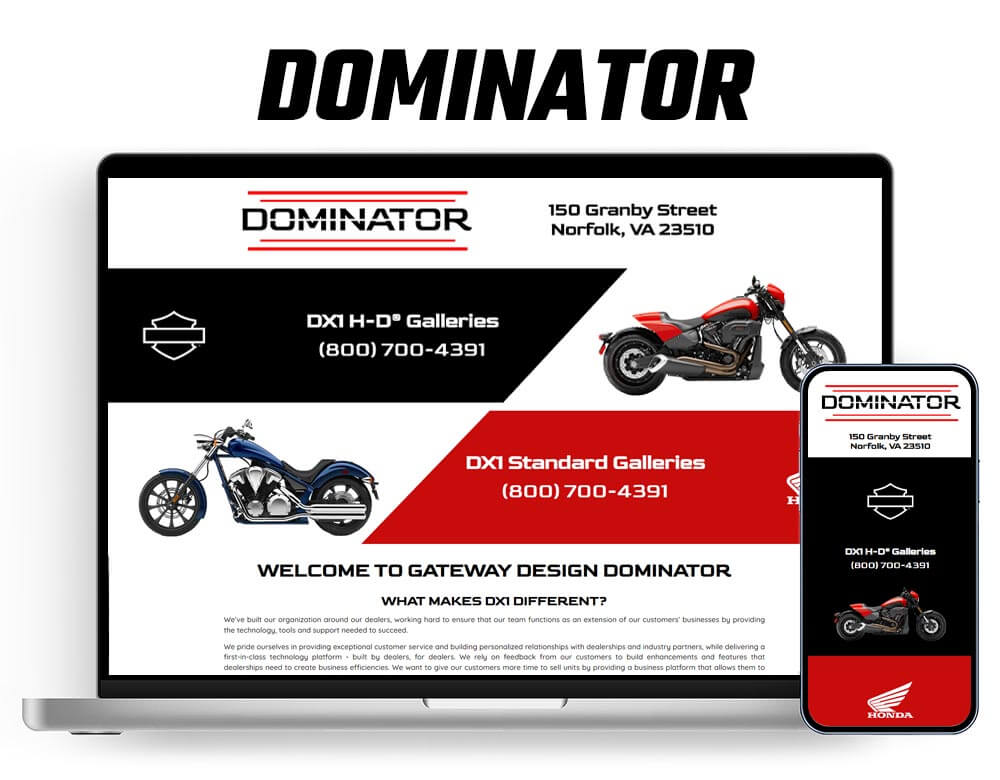 Gateway Designs for the DX1 Complete Dealership Management Platform ...